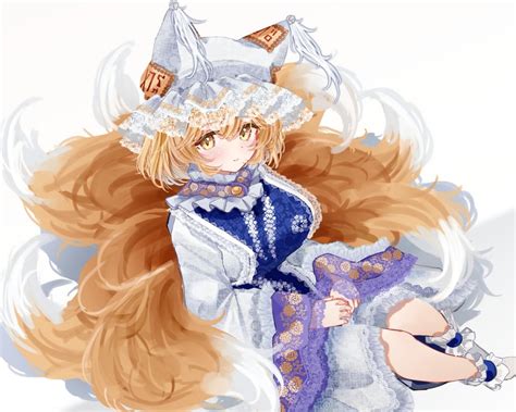 Yakumo Ran Touhou Drawn By Sarasadou Dan Danbooru