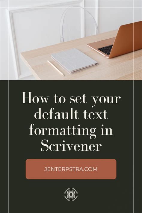 Set The Default Font For The Entire Project In Scrivener — Jen Terpstra