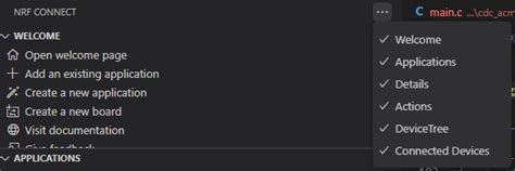 How To Show Devicetree Tab Under Actions Window Nordic Qanda Nordic