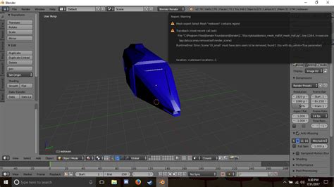 Export Error Mesh Has Ngons Blender Stack Exchange