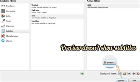 how to embed subtitles to mp4 and flv videos using avidemux