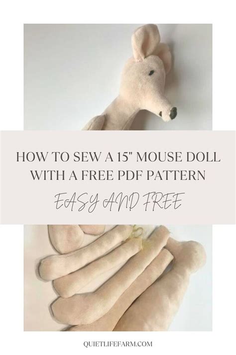 Mouse Sewing Pattern FREE EASY En 2024
