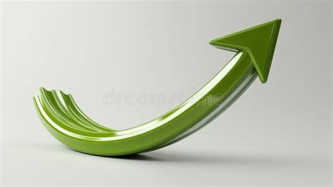 Green Upward Arrow Symbolizing Growth Progress Success Stock Illustration Illustration Of