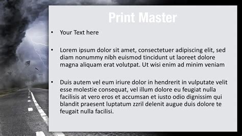 Powerful Tornado PowerPoint Templates Powerful Tornado PowerPoint Backgrounds Templates For