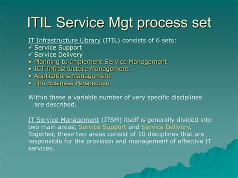 Introduction To Itil Slide Share Pptx