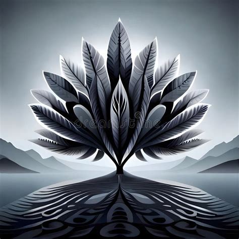 Cool And Unusual Tree Ai Generated Image Stock Illustration