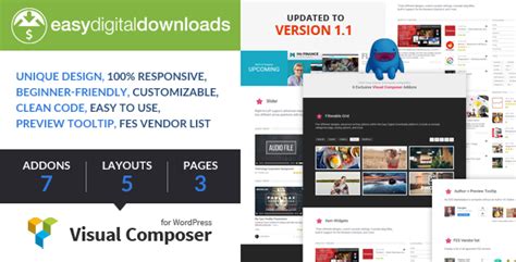 Easy Digital Downloads For Visual Composer By Elisabeth01 Codecanyon