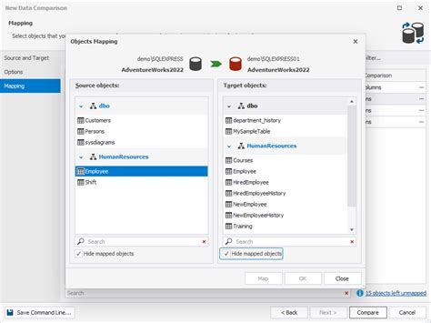 How To Compare Data Of Two Tables In The Same Database