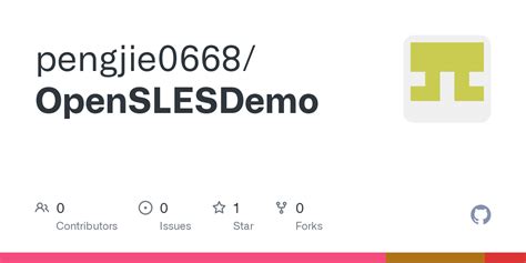 GitHub Pengjie OpenSLESDemo