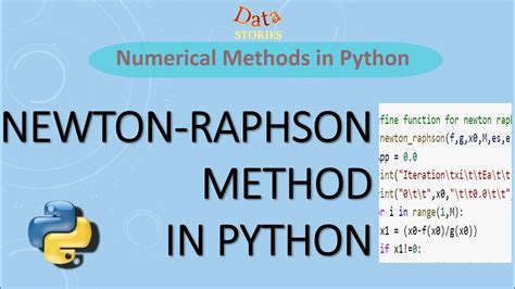 Newton Raphson Method Python Implementation Numerical Analysis 4