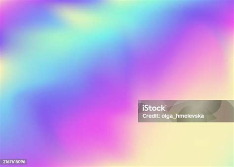 홀로그램 텍스처 레인보우 플루이드 홀로그램 그라데이션 바이올렛 팝 배경입니다 반짝이는 홀로그래피 배경 소프트 벡터 추상