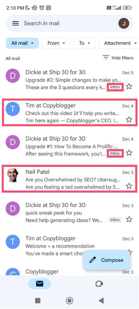 how to find archived emails in gmail with pictures