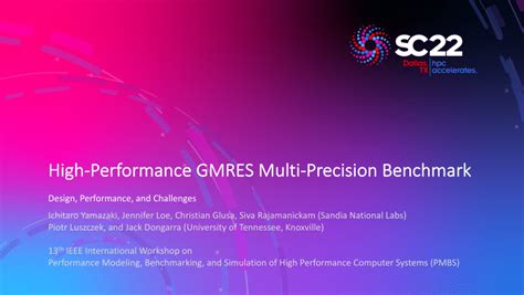 pdf high performance gmres multi precision benchmark design