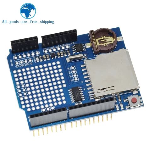 Купить Активные компоненты tzt data logger module logging recorder shield v1 0 for arduino uno