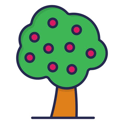 Fruit Tree Free Nature Icons Fruit Tree Free Nature Icons