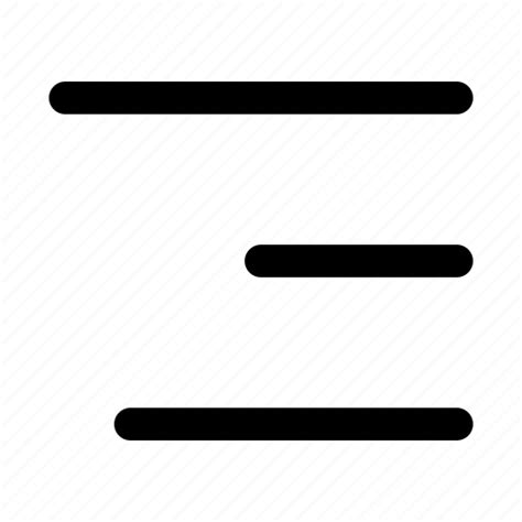 Text Align Right Editor Formatting Icon Download On Iconfinder