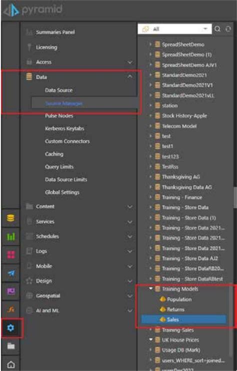 How To Recover Model Definition Files Admin Pyramid Analytics