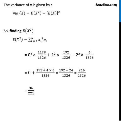 Question 8 Find Mean Variance Standard Deviation Of Kings
