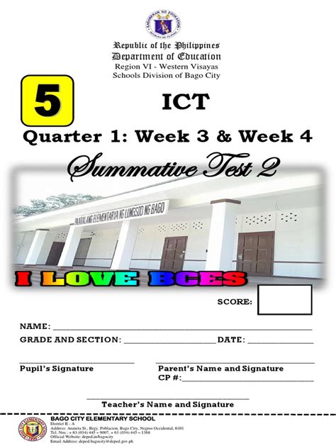 Summative Test 2 Ict 5 Pdf