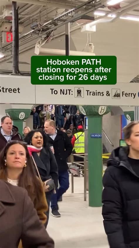 The Hoboken Terminal Path Station Re Opened Today After 26 Days Of