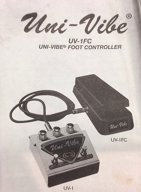 Dunlop Uni Vibe Uv 1 Fc Uni Vibe Controller Reverb