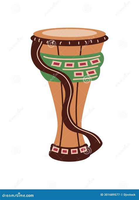 Bata Drum Percussion Vector Illustration 301689540