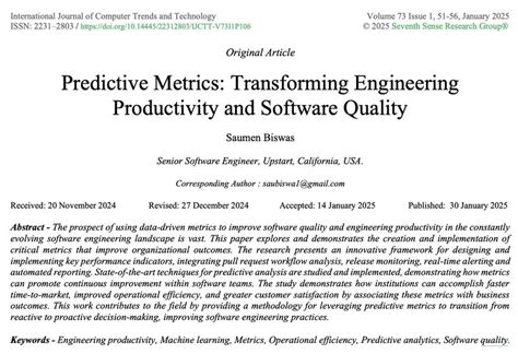 softwareengineering predictivemetrics machinelearning devops