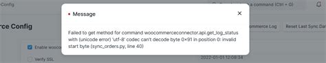 Woocommerce Connector Sync Failure ERPNext Frappe Forum