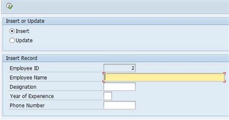 SAP ABAP Notes Insert And Update Of A Table