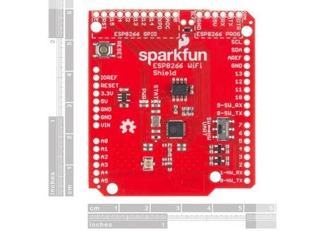 SparkFun WiFi Shield ESP8266 Para Arduino Sparkfun WRL 13287