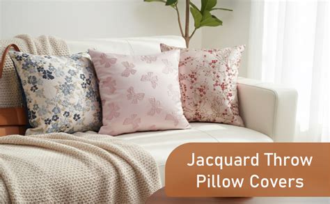 Puresora Throw Pillow Covers 18x18 Set Of 2 Decorative