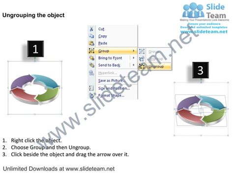 D Circular Arrows Stages Ppt Slides Diagrams Templates PPT