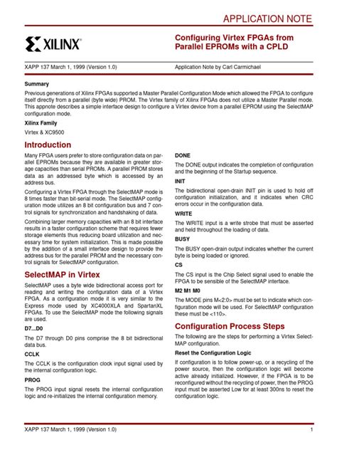 Xapp 137 Pdf Field Programmable Gate Array Booting