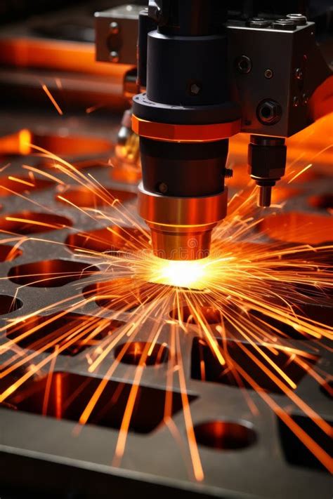 Precision Cnc Milling Machine Crafting Complex Shape In Metal With