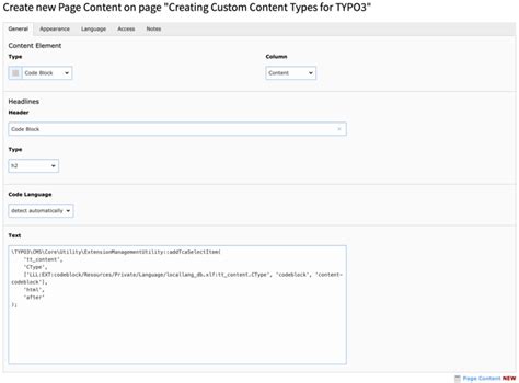 How To Create Custom Content Elements In Typo3