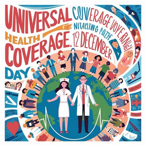 Design For Universal Health Coverage Day Premium Ai Generated Image