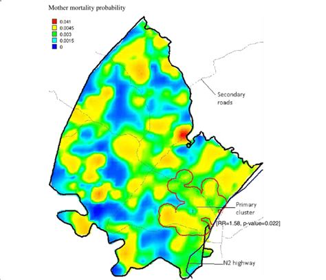 spatial clustering based on tango spatial scan statistic of mother