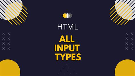 Html All Input Types By Shravan Vishwakarma Medium