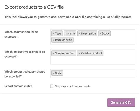 How To Export Woocommerce Products