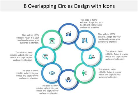 Overlapping Circles Design With Icons PowerPoint Slide Presentation Sample Slide PPT