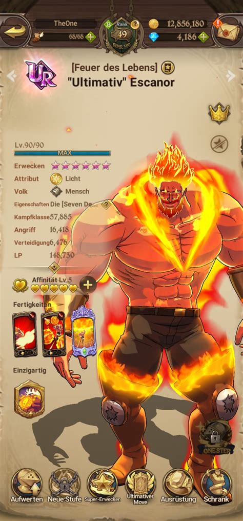 Sold 66 Escanor Ultimate Full Skins 4400 Gems Global Epicnpc