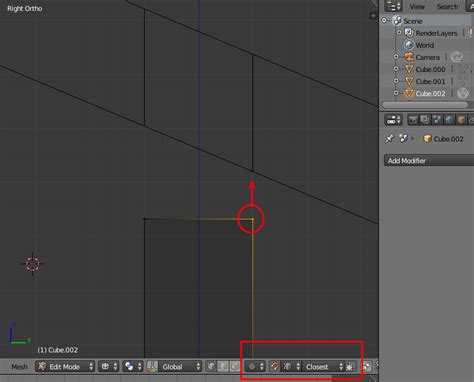 Modeling Connect Vertical Edge To Angled Edge Blender Stack Exchange