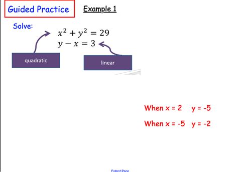 Solving Advanced Simultaneous Equations With Quadratic Equation By