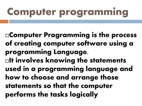Introduction To Computer Programming Pdf Programming Languages