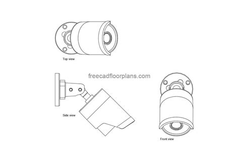 Bullet Camera Free Cad Drawings