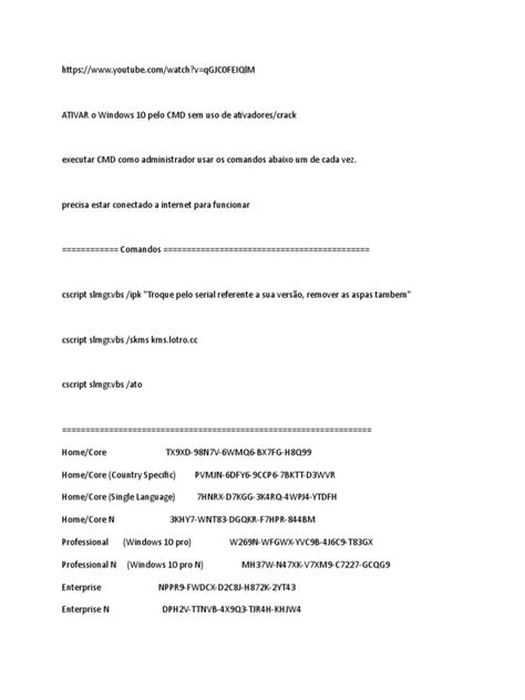 Ativar Windows 10 Pelo Cmd Pdf
