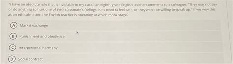 Solved I Have An Absolute Rule That Is Inviolable In My Solved I Have An Absolute Rule That Is Inviolable In My