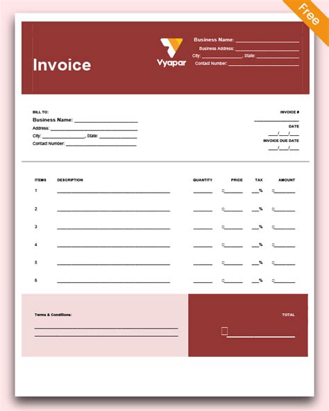 Invoice Format In Excel India Consultancy Invoice Format In Excel India