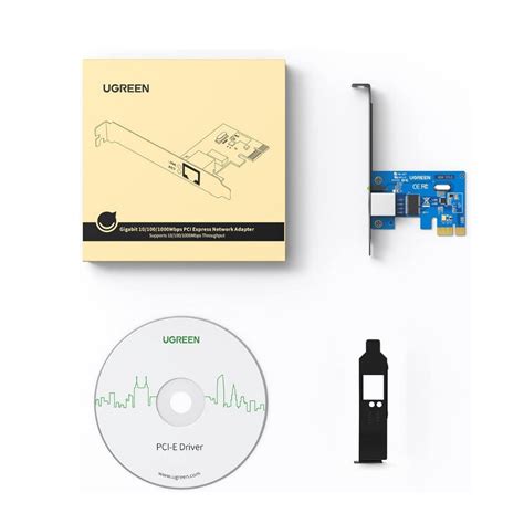 Ugreen Gigabit Ethernet Pcie Express Pci E Network Card Adapter With 10 100 1000mbps Rj45