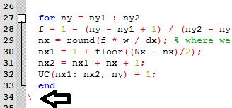 Formatting For Loops In Octave Correctly Stack Overflow